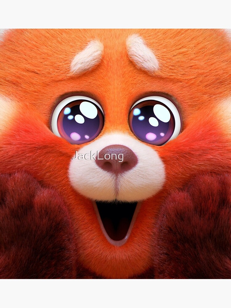 "Face cute Turning Red" Poster by Jacklong10 | Redbubble