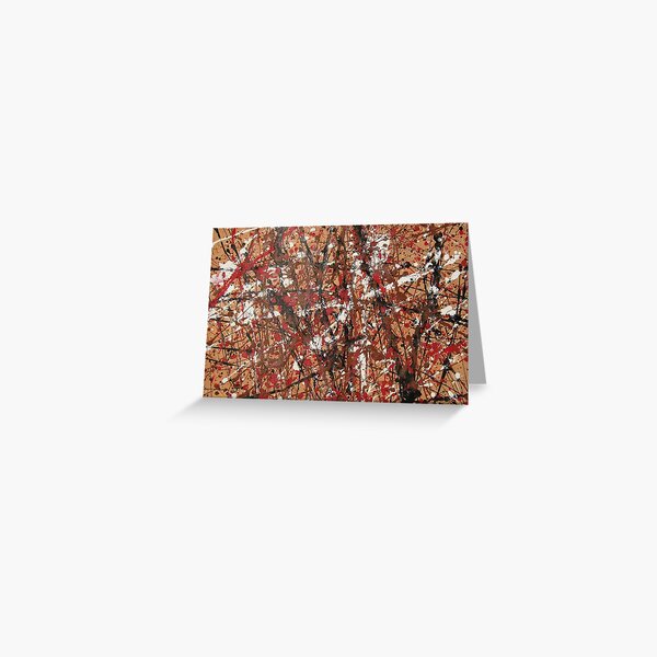 "best art of jackson pollock, best paintings.best print" Greeting Card ...