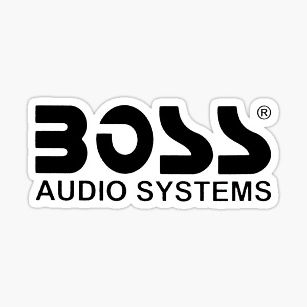 "BOSS AUDIO SYSTEMS" Sticker for Sale by Phantom Cruizer | Redbubble