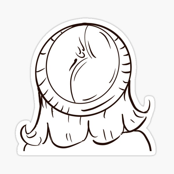 "Wondering Girl" Sticker by artcraftt5 | Redbubble