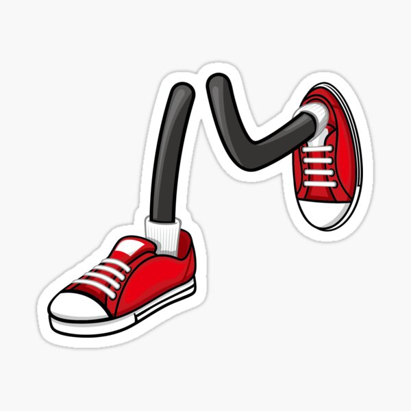 "walking feet" Sticker by 1WOMAN-3LOVE | Redbubble