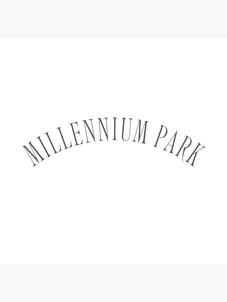 "MILLENNIUM PARK PRINT - DESIGN" Sticker for Sale by Cloudly1 | Redbubble