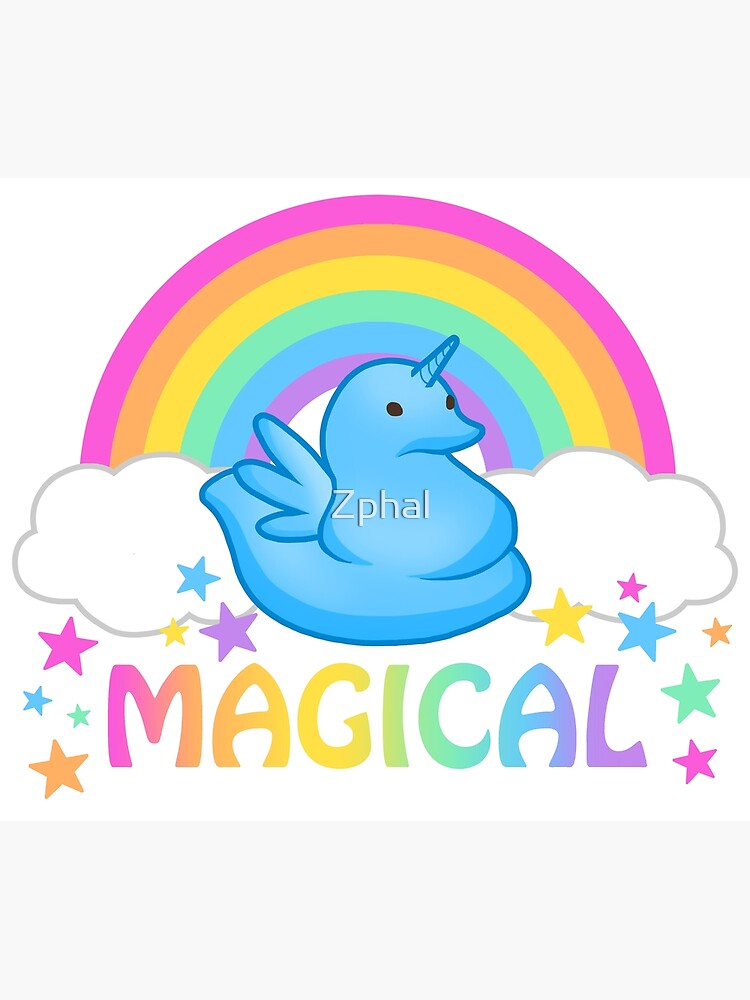 "Magical Rainbow Peeps - Blue Unicorn Pegasus Peep Chick Pastel" Art ...