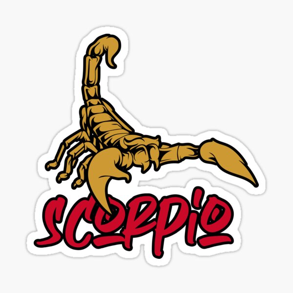 "Scorpio" Sticker for Sale by TriniCraft | Redbubble