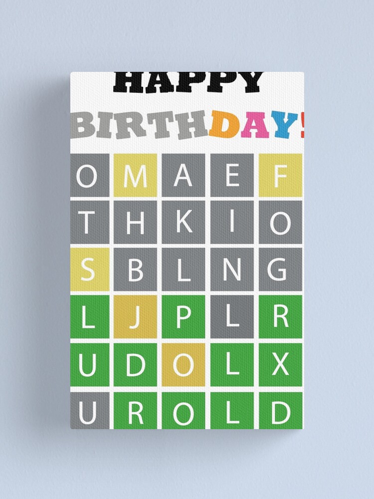 "Wordle Birthday, Happy Birthday, Anniversary, Funny Birthday for Him ...
