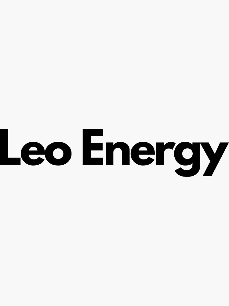 "Leo Energy" Sticker by TarotNessa | Redbubble