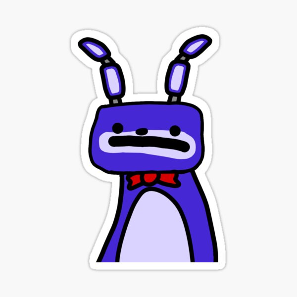"Bonnie (FNaF) Sticker" Sticker for Sale by DetlefGrube | Redbubble