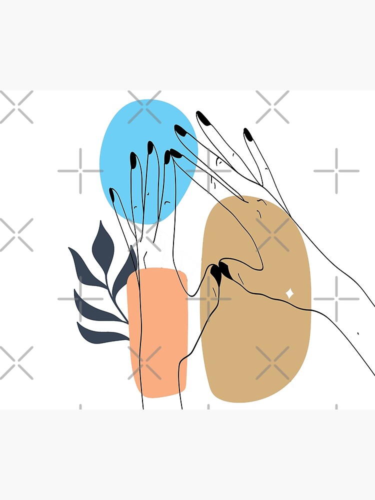 "Beautiful Abstract One Line Drawing Hand Art" Art Print for Sale by ...