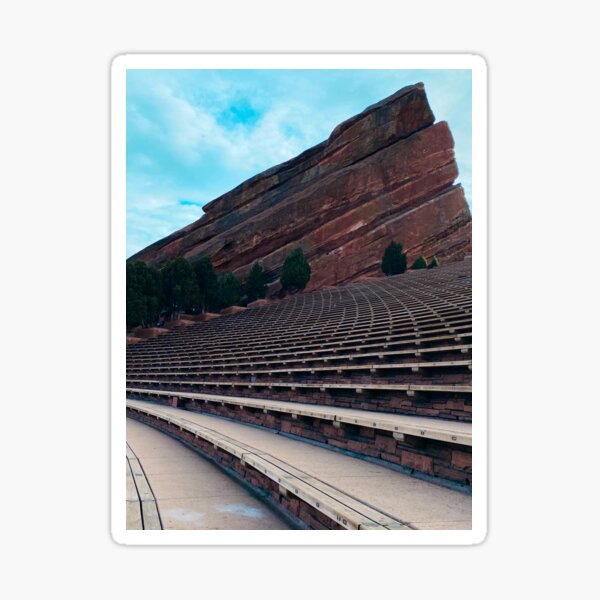 "Red Rocks Amphitheater" Sticker by LaurieUTK | Redbubble