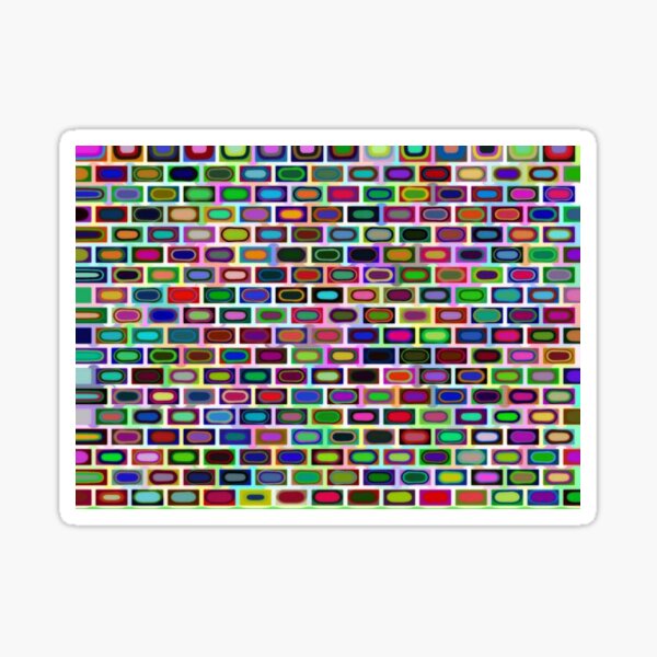 "Blocks of Color" Sticker by kimgil1021 | Redbubble
