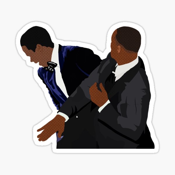 "Will Smith slapping Chris Rock Design" Sticker for Sale by ...
