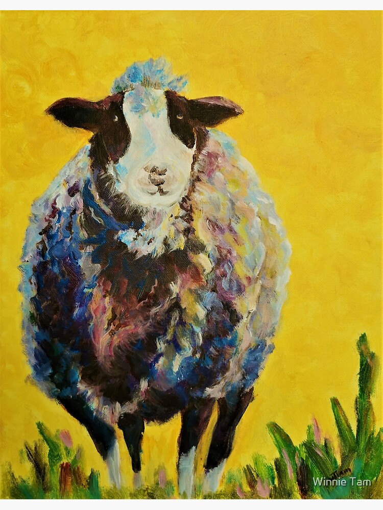 "Edgar the Sheep- Fun Acrylic Redbubble prints and home accesories by ...