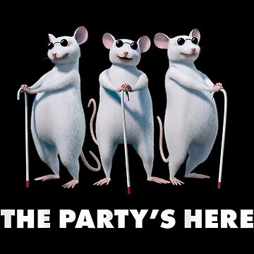 "Shrek Blind Mice The Partys Here Text Poster " Greeting Card for Sale ...