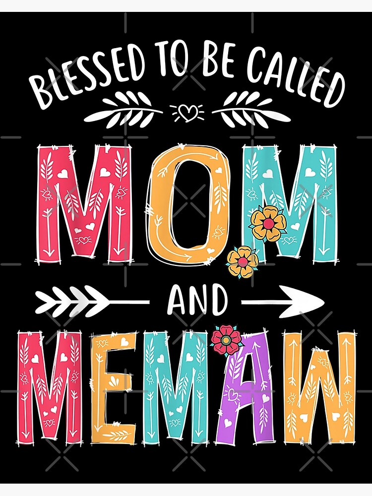 "Bessed To Be Caed Mom And Memaw Funny Grandma Mothers Day, Best Women ...