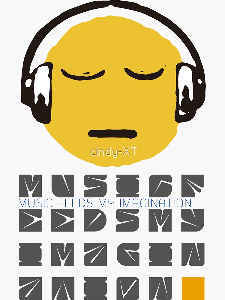 "Music Emoji" Sticker by cindy-XT | Redbubble