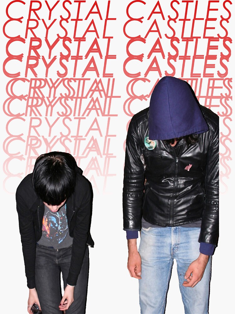 "Crystal Castles Debut Album 2008" Sticker by TamtamTown | Redbubble