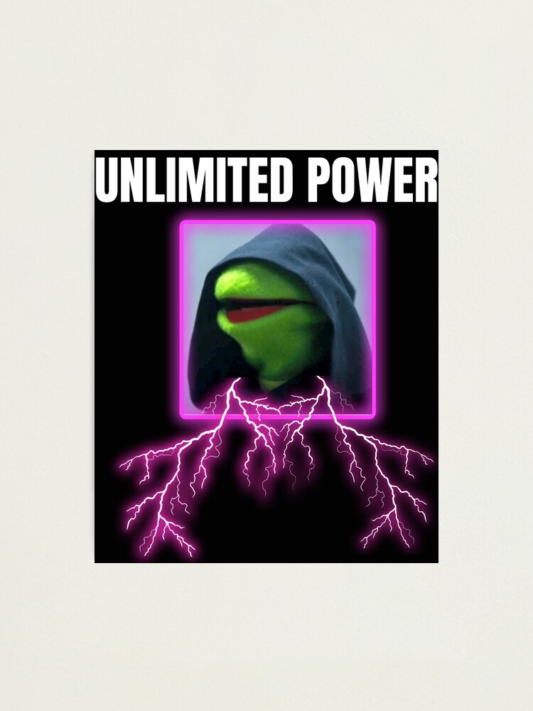 Lámina fotográfica « kermit encapuchado poder ilimitado-Evil ...