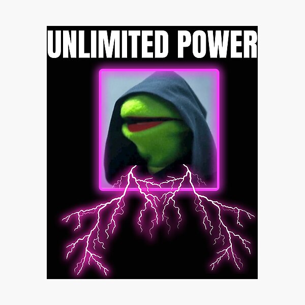 Lámina fotográfica « kermit encapuchado poder ilimitado-Evil ...
