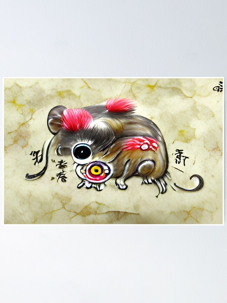 "Mouse Spirit" Poster for Sale by RamenHood | Redbubble