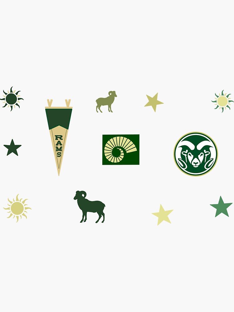 "Csu rams stickers " Sticker by maddy9co | Redbubble