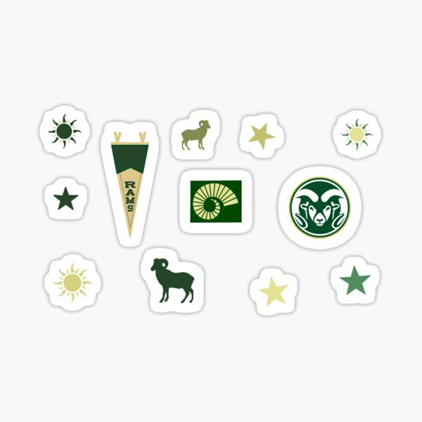 "Csu rams stickers " Sticker by maddy9co | Redbubble