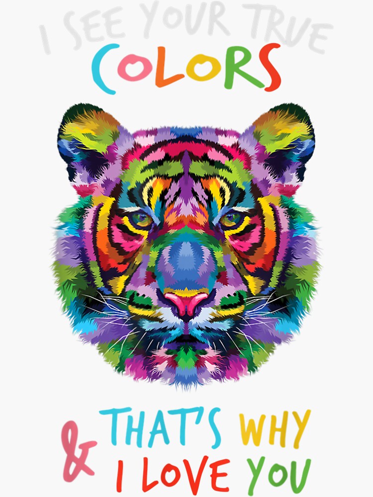 "Autism Awareness fathering It's OK to be different Tiger" Sticker by ...