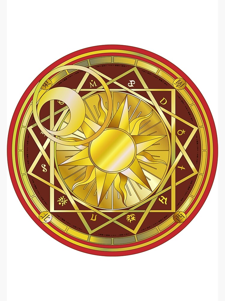 "Clow Reed's Magic Circle - Cardcaptor Version Sticker" Poster for Sale ...