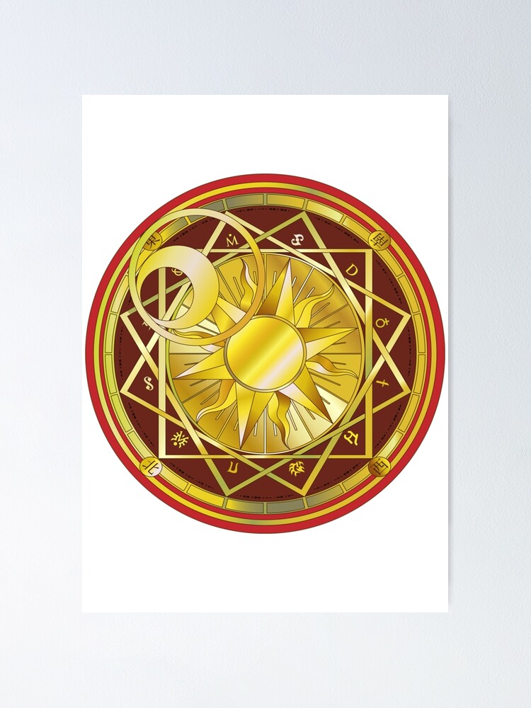 "Clow Reed's Magic Circle - Cardcaptor Version Sticker" Poster for Sale ...