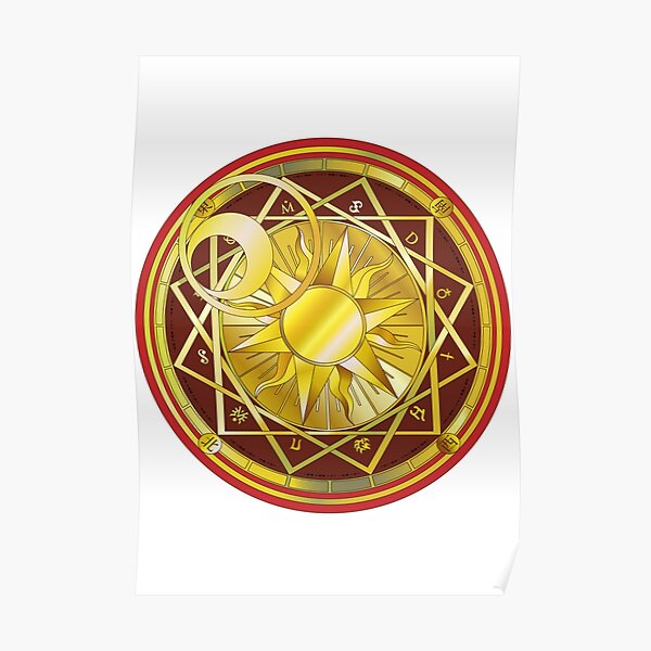 "Clow Reed's Magic Circle - Cardcaptor Version Sticker" Poster for Sale ...