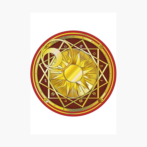 Lámina fotográfica «Círculo mágico de Clow Reed - Versión Cardcaptor ...