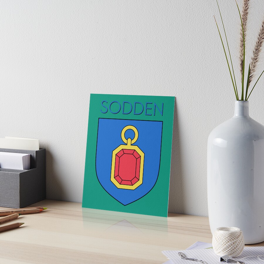 "Sodden Coat of Arms Heraldry Sigil Emblem - The Witcher " Art Board ...
