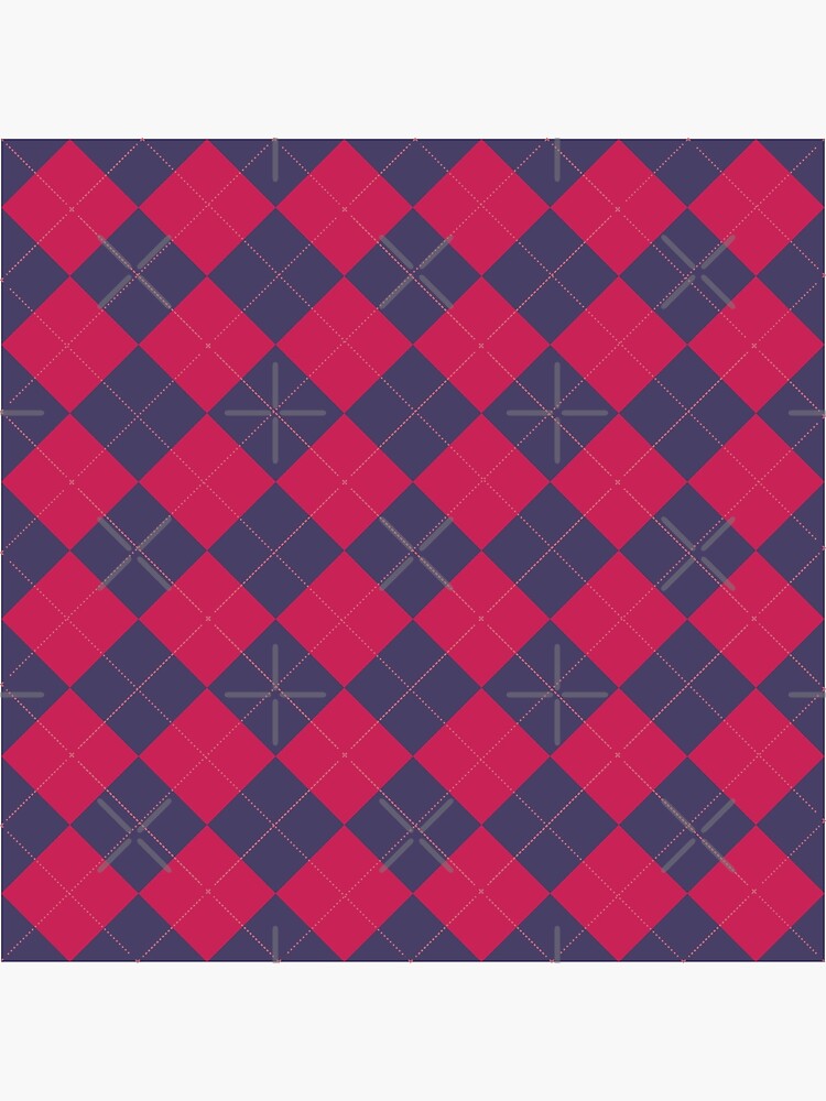 "Golf Pattern In Dark Blue And Cherry Red Color" Poster for Sale by ...