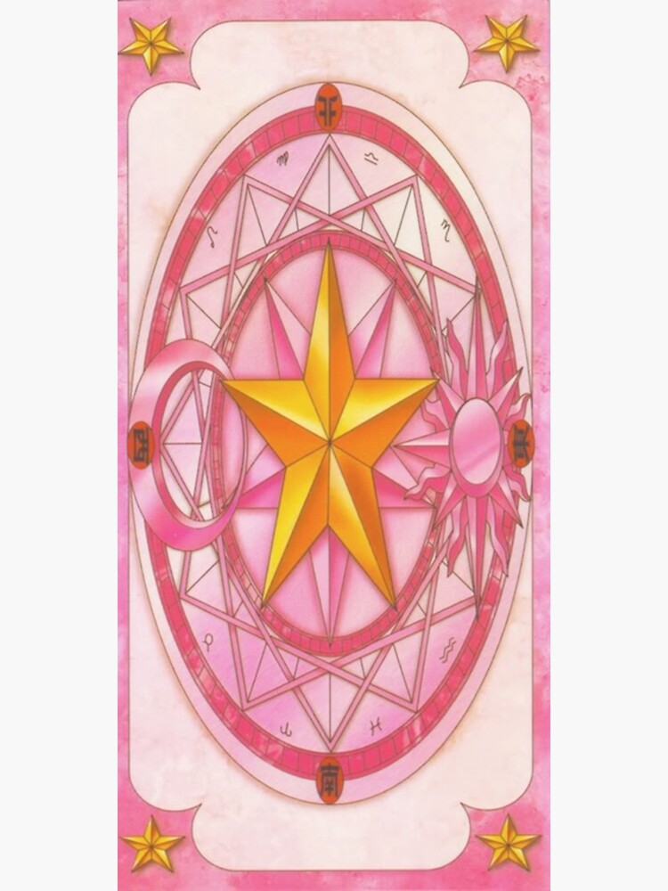 "Sakura Card Design - Cardcaptor Sakura Greeting Card" Sticker by ...