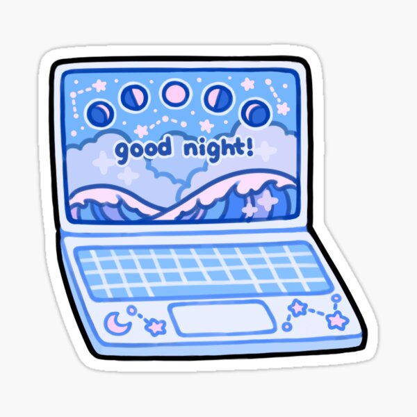 "Ocean Laptop" Sticker for Sale by freshbobatae | Redbubble