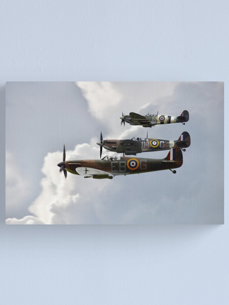 "Super Spitfires " Canvas Print for Sale by Airpower Art | Redbubble