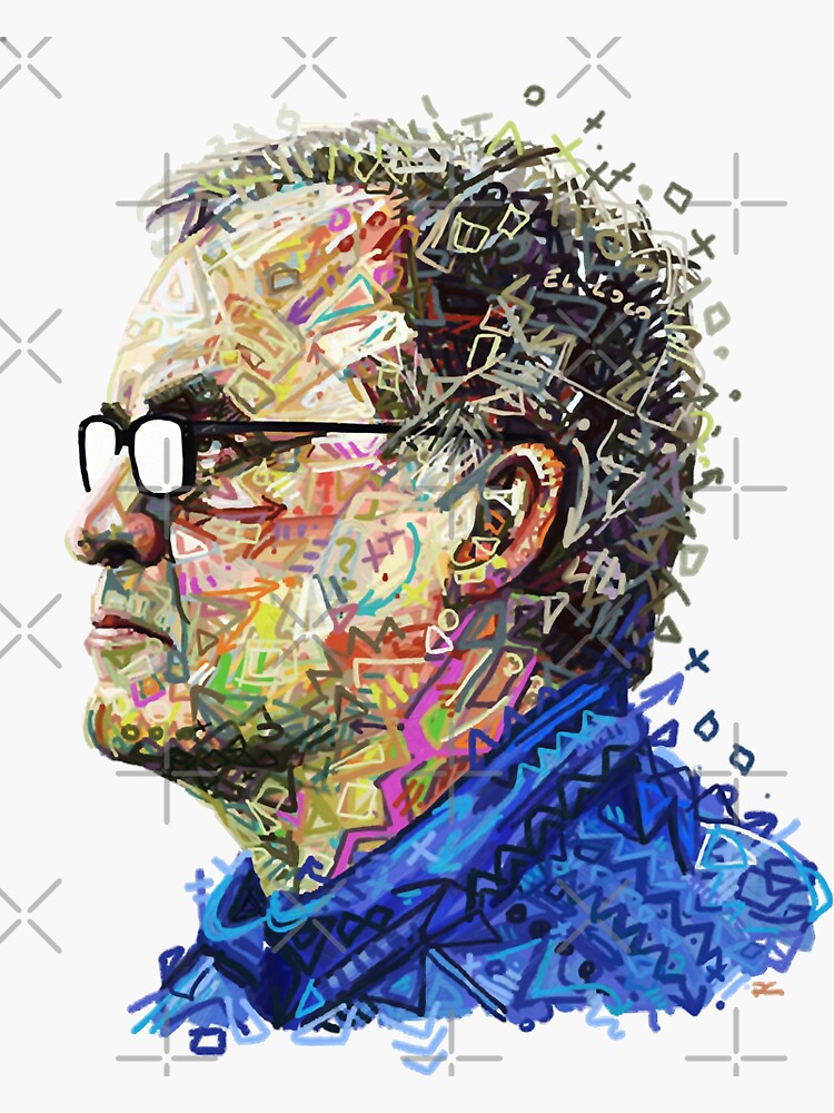 "Great Model Marco Bielsa El Loco Leeds United Artwork" Sticker by ...