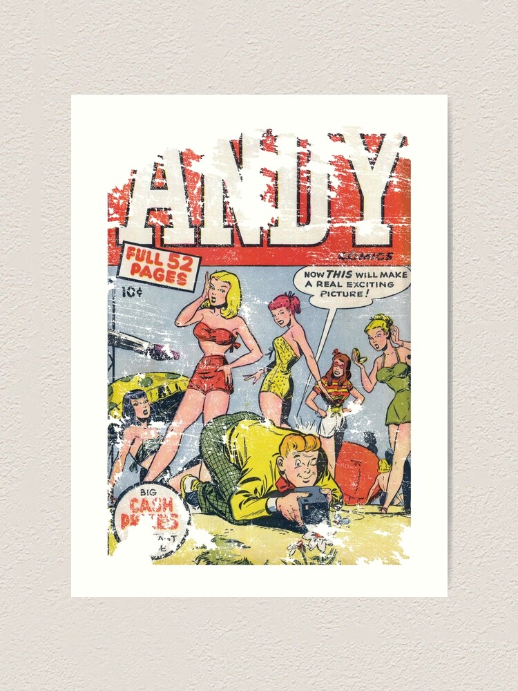 "Vintage ANDY Comic Book Cover" Art Print for Sale by DoreNaniDesigns | Redbubble
