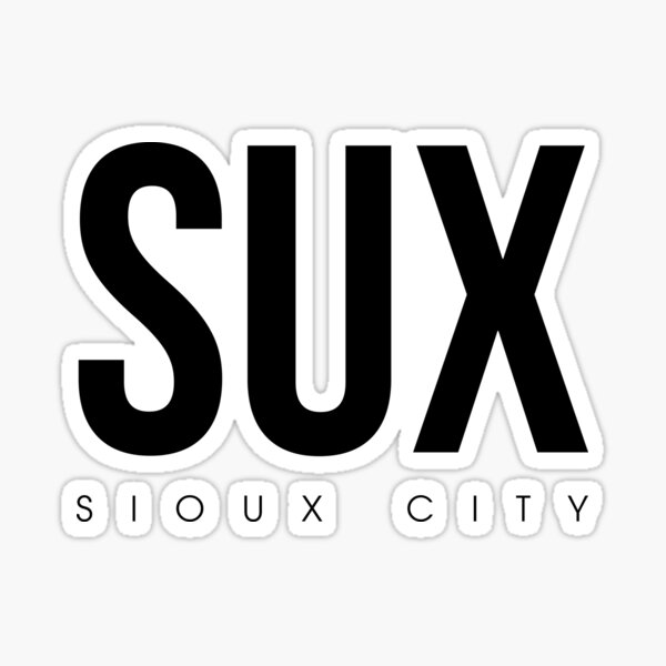 "SUX - Sioux City Airport Code" Sticker by CartoCreative | Redbubble