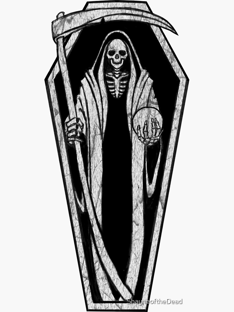 "Santa Muerte" Sticker for Sale by ShayneoftheDead | Redbubble
