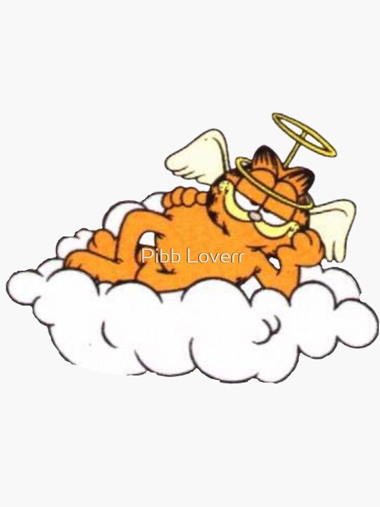 "Angel Garfield" Sticker for Sale by roseyk011 | Redbubble