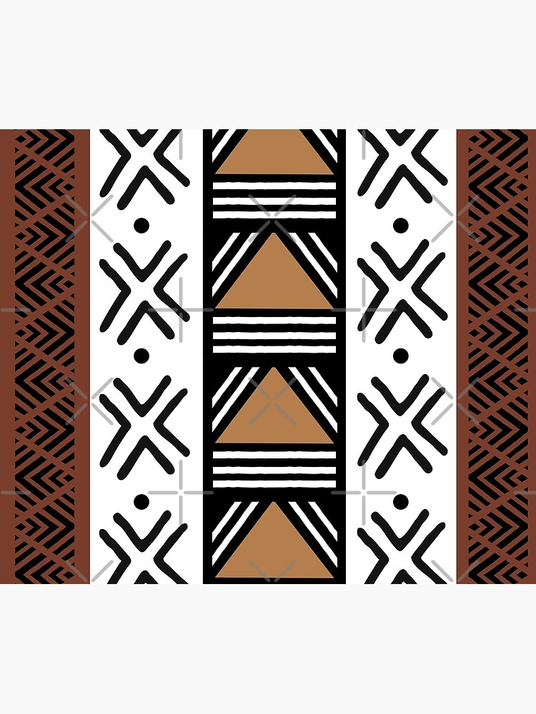 "African Tribal Bogolan Pattern" Throw Blanket for Sale by funkyvibes ...