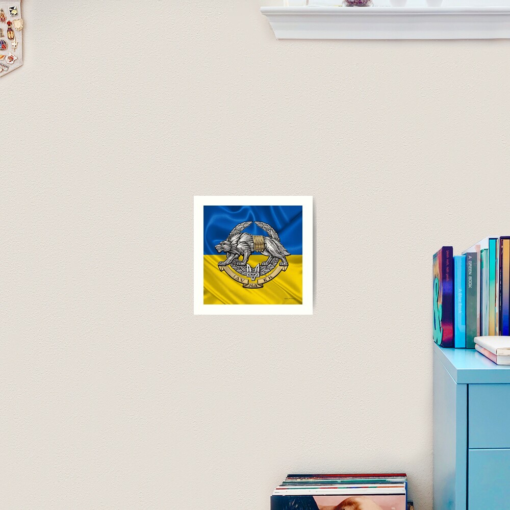 "Ukrainian Special Operations Forces - SSO ZSU Emblem over Flag of ...