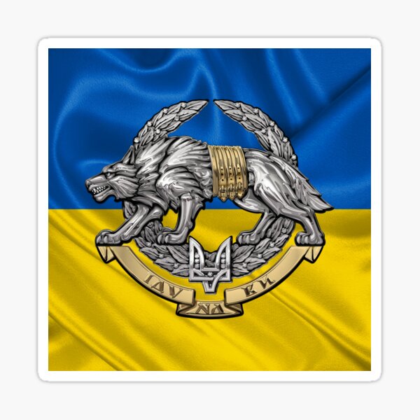 "Ukrainian Special Operations Forces - SSO ZSU Emblem over Flag of ...