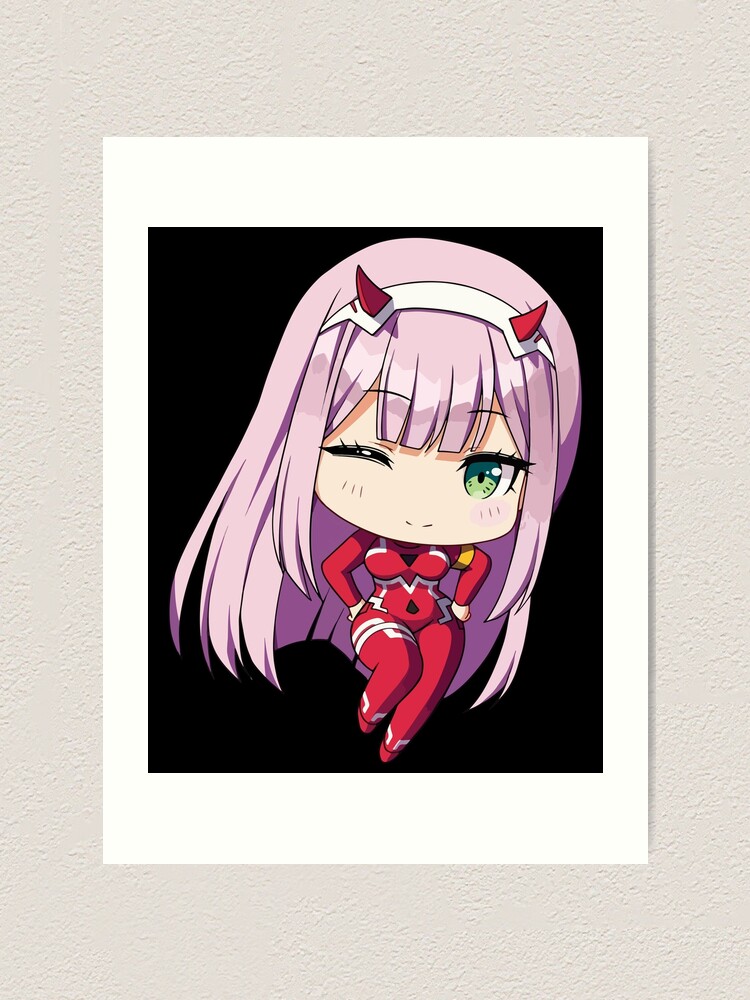 "Zero Two Chibi Darling In The Franxx" Art Print for Sale by ...
