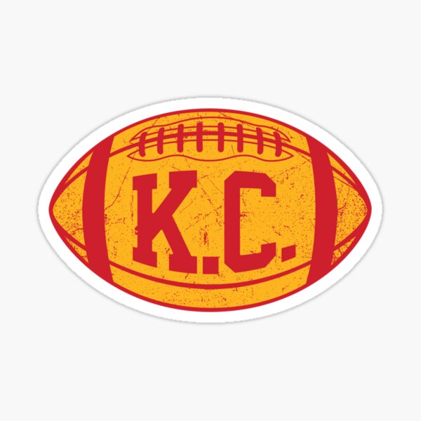 "KC Retro Football - Red " Sticker for Sale by DriedroachLLCs | Redbubble