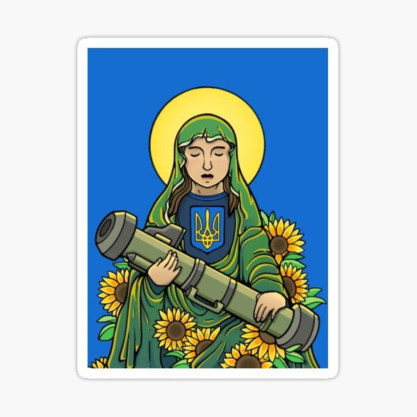 "Saint Javelin " Sticker for Sale by FunnnyPalmTees | Redbubble