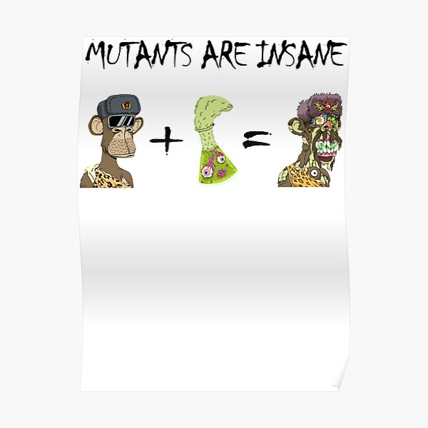 "Les mutants sont fous - Bored and Mutant Ape Yacht Club BAYC MAYC Ape ...