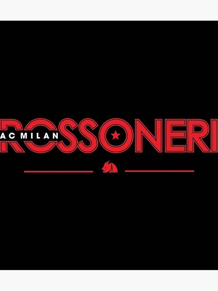 "Rossoneri Ac Milan Sticker" Poster by damiascot7 | Redbubble
