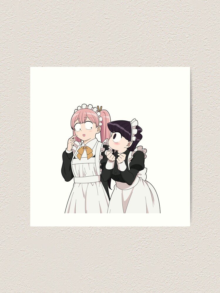"Maid Komi and Trapdano" Art Print for Sale by ChibiCheems | Redbubble