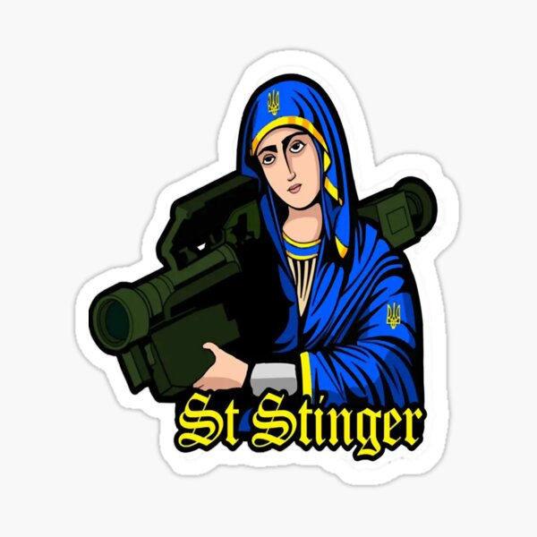 "Saint Javelin" Sticker by FunnnyPalmTees | Redbubble